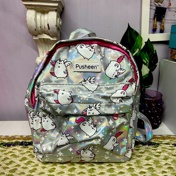 Pusheen | Bags | Pusheen Holographic Unicorn Mini Backpack | Poshmark